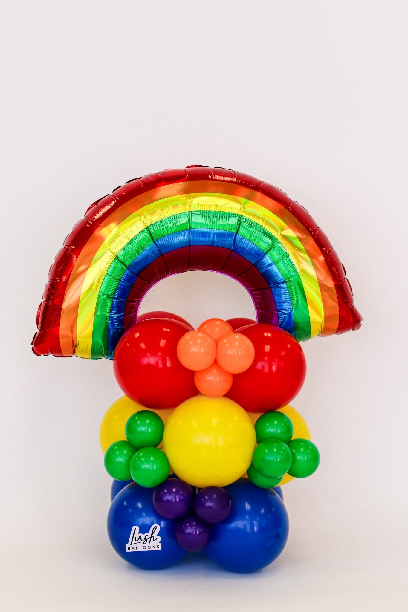 Iridescent Rainbow Bouquet – Lush Balloons