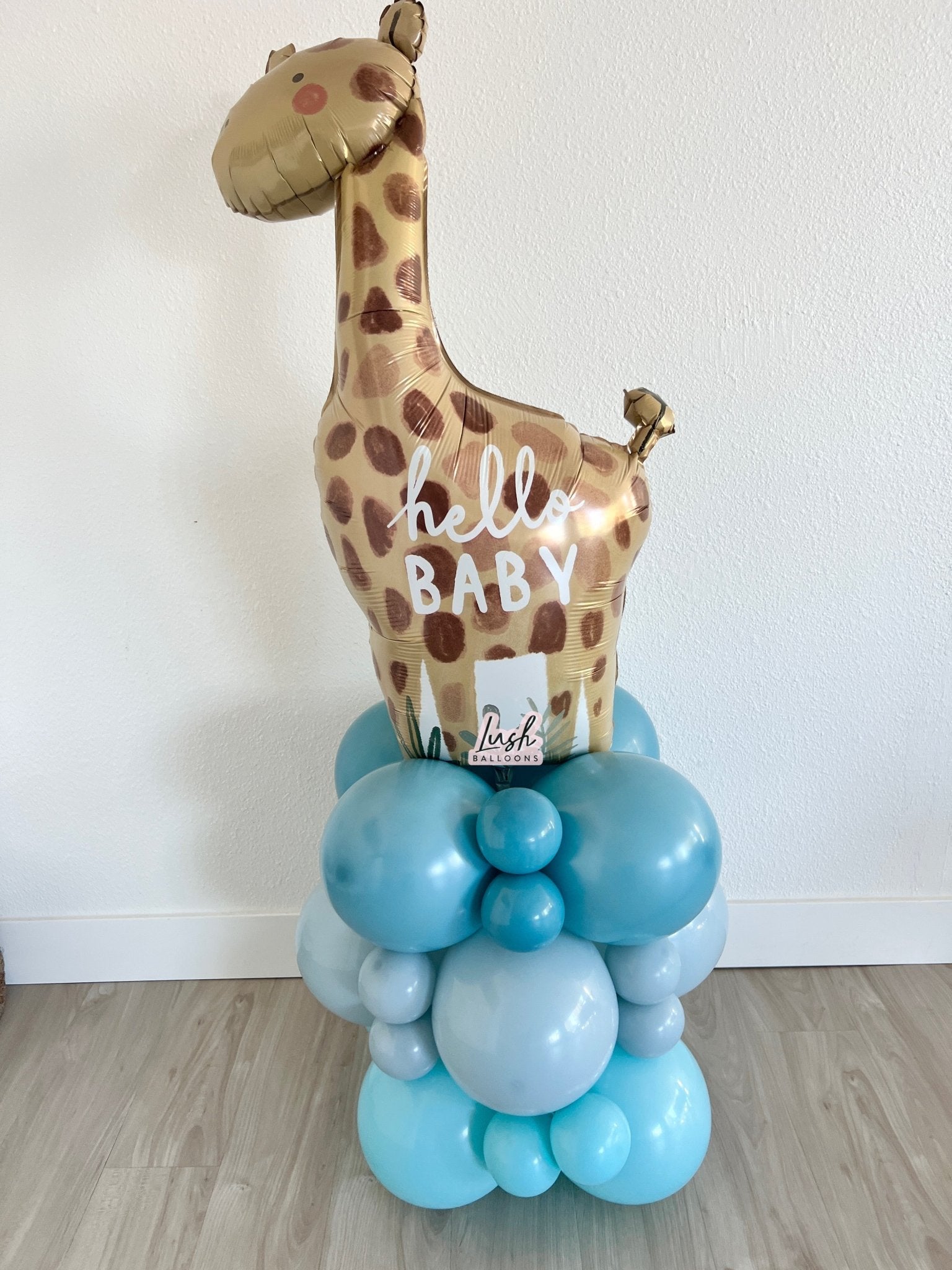 Hello Baby Giraffe Bouquet | – Lush Balloons